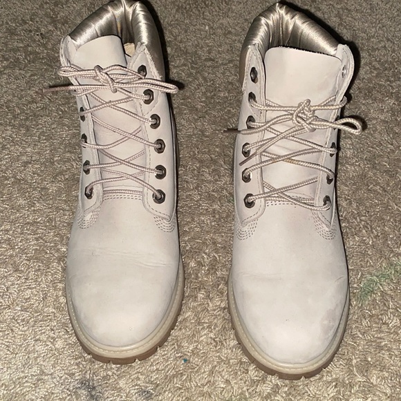 Timberland | Shoes | Womens Timberland Premium Boot Flint Gray Silver ...